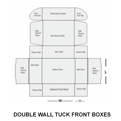 DOUBLE WALL TUCK FRONT BOXES | DOUBLE WALL TUCK FRONT BOXES Printing UK